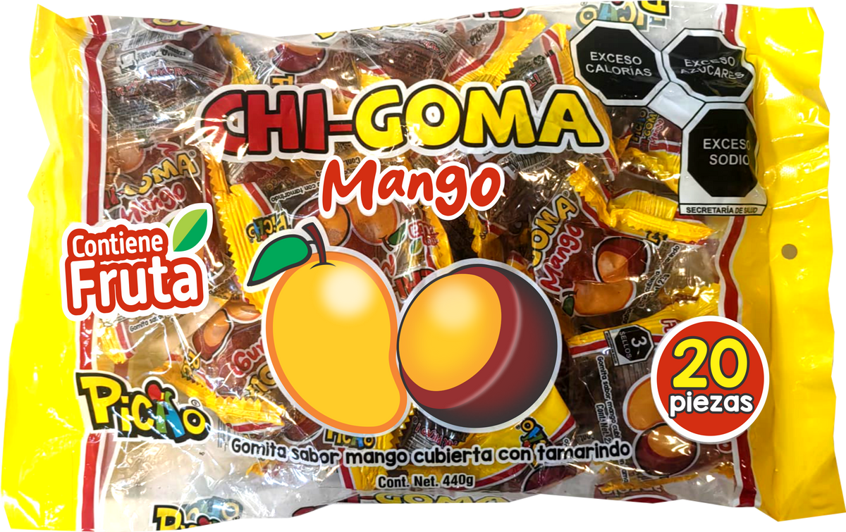 Chi-Goma Mango 20 Pzas. – Picao Alimentos