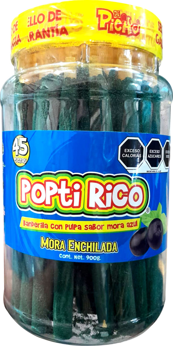 Vitrolero Poptirico Mora Azul 45pz. – Picao Alimentos