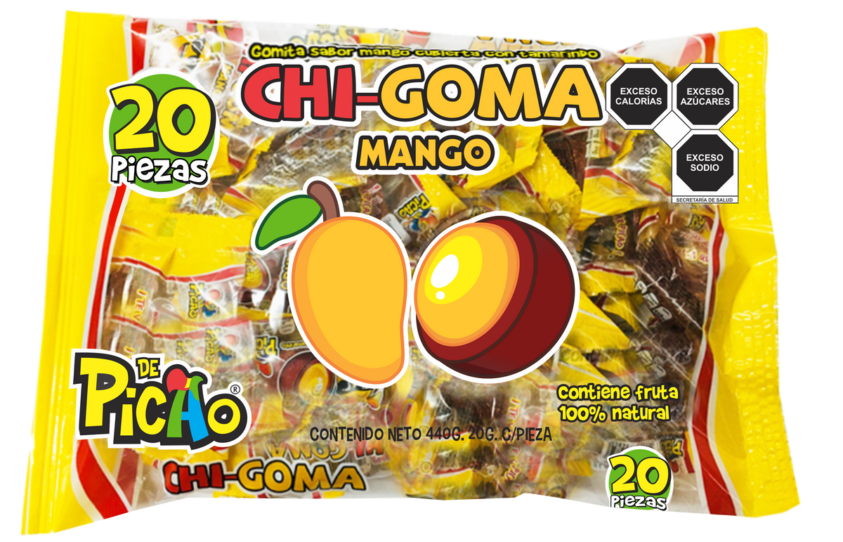 Chi-Goma Mango 20 Pzas. – Picao Alimentos